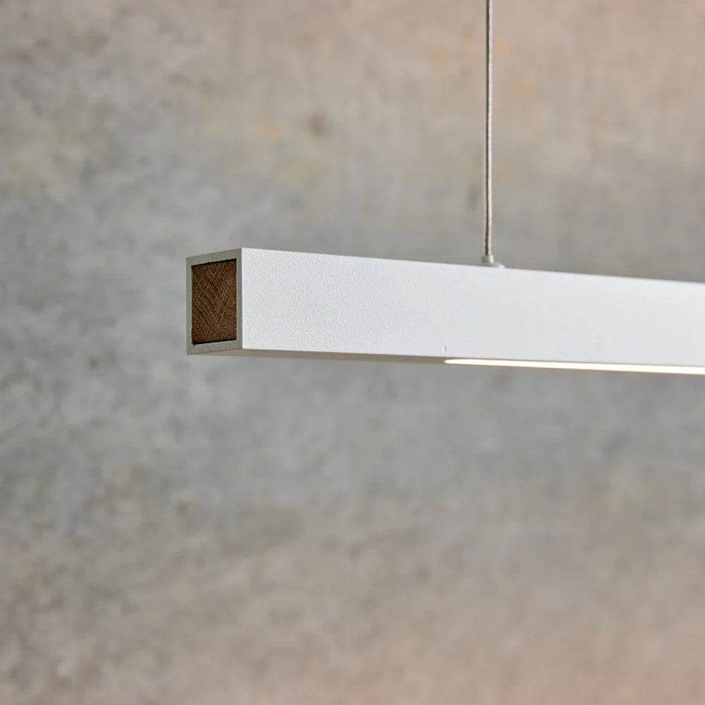 Custom LED Linear Pendant | White | Made in NZ by Social Light