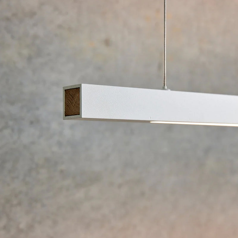 Custom LED Linear Pendant | White | Made in NZ by Social Light