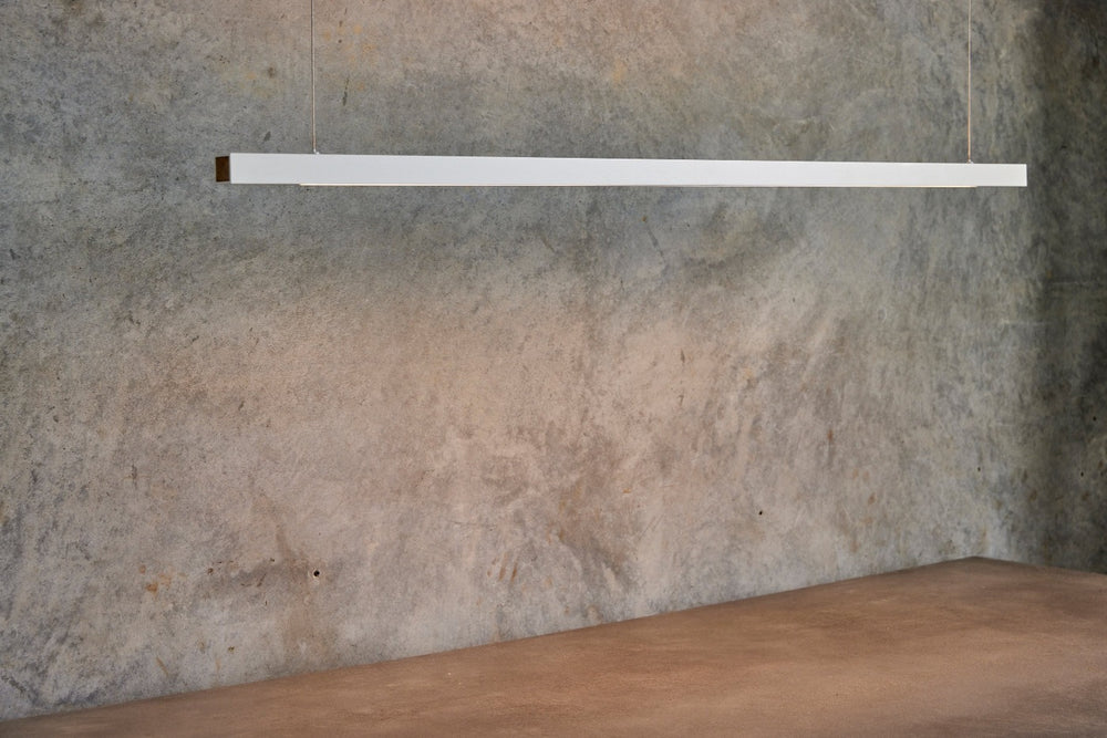 Custom LED Linear Pendant | White | Made in NZ by Social Light
